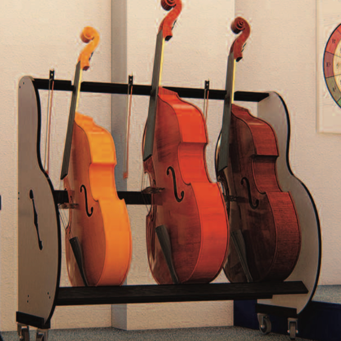Band Room 3-Double Bass Rack - Music is Elementary