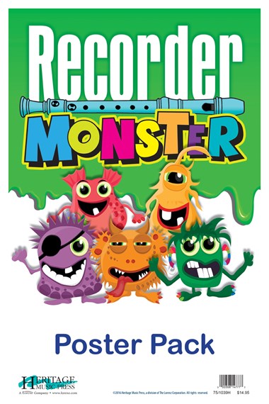 Recorder Monster Poster Pack - Music is Elementary