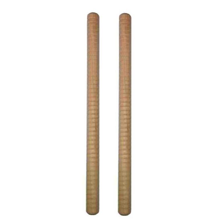 2 Fluted Natural Wood Rhythm Sticks - Music is Elementary